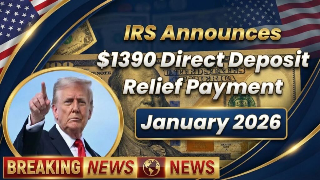 January 2026 IRS $1,390 Relief Payment Claim: Official Status, Facts ...